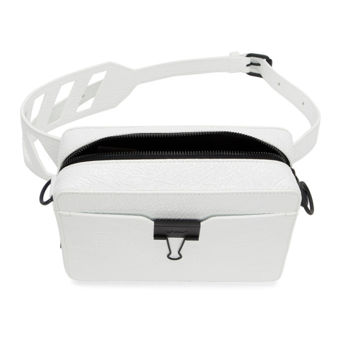 Off-White White Crinkled Camera Bag Off-White