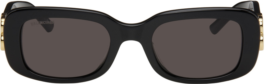 Balenciaga Black Everyday Rectangular Sunglasses Balenciaga