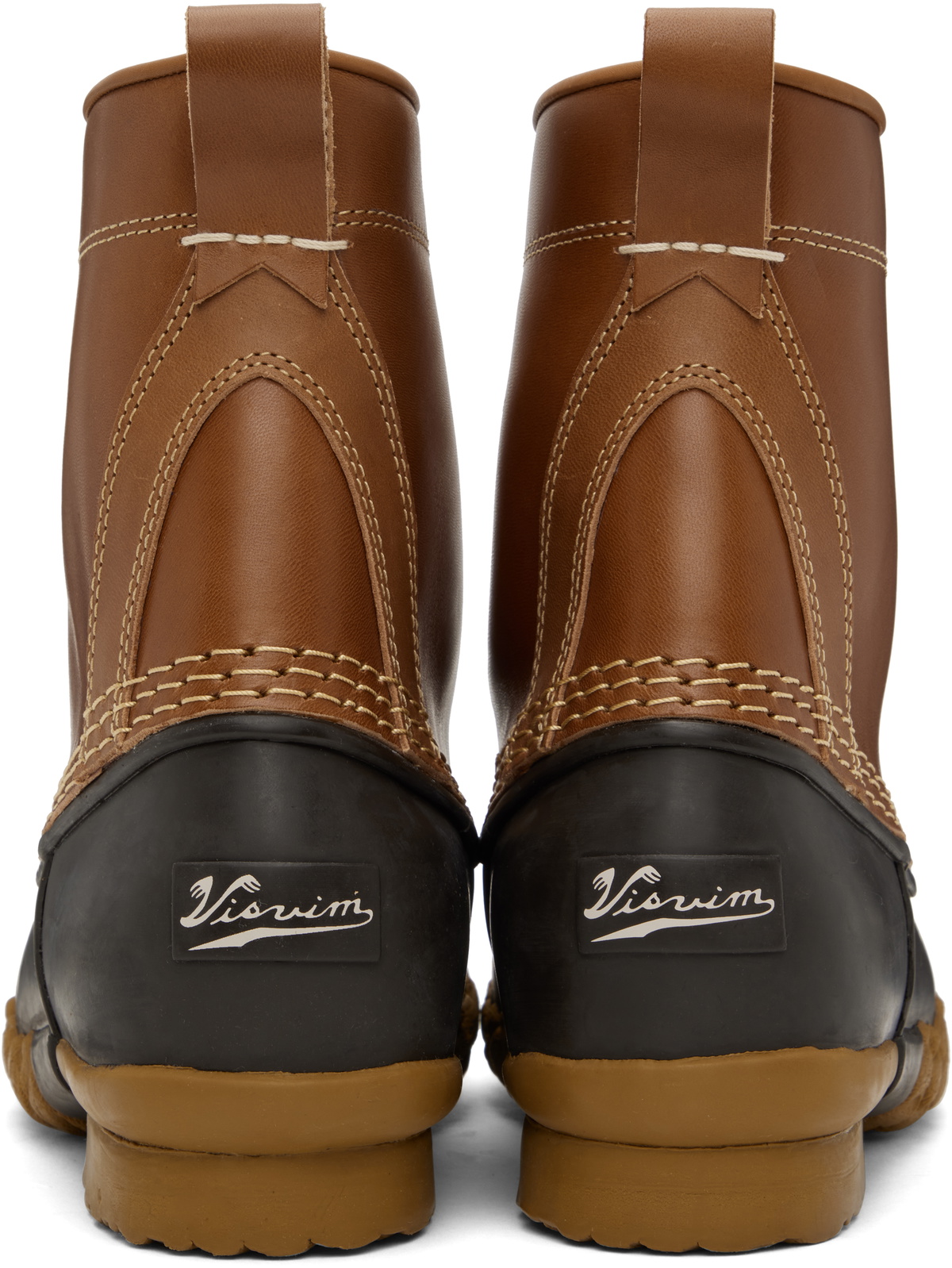 visvim Brown Decoy Duck Mid-Folk Boots Visvim