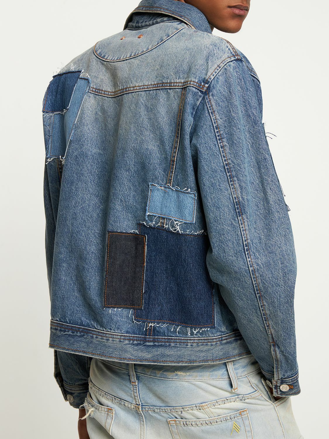 ANDERSSON BELL Patchwork Cotton Denim Jacket Andersson Bell