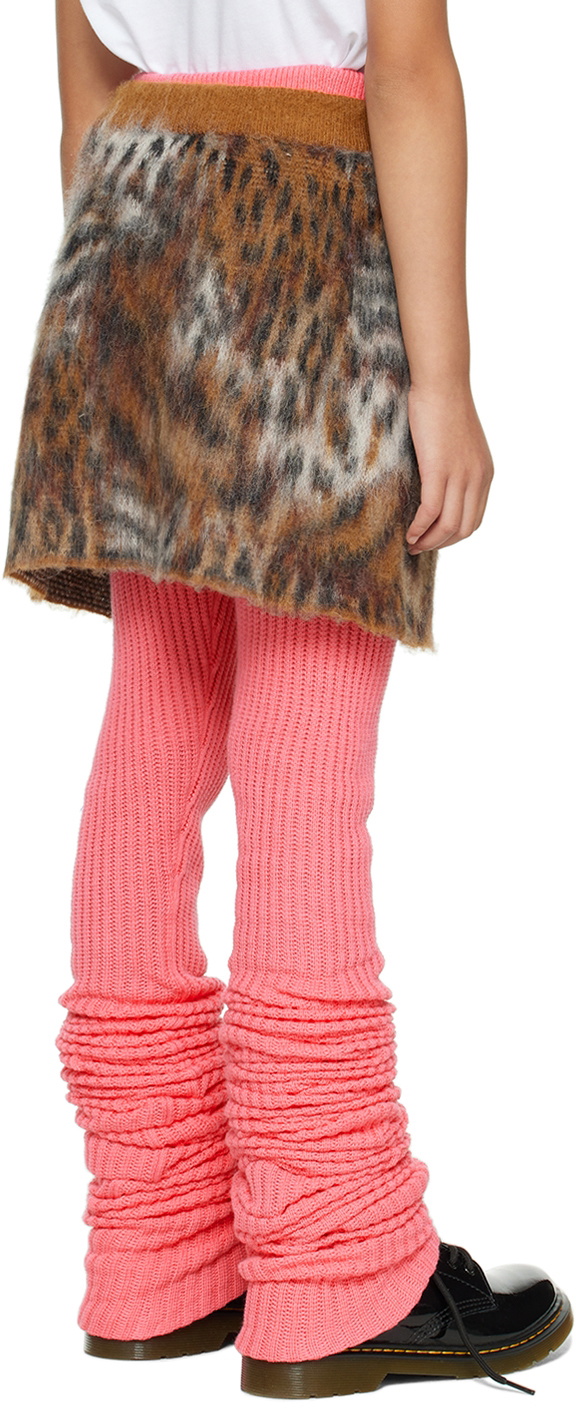 Doublet Kids Tan Leopard Skirt Doublet