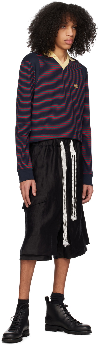 Wales Bonner Navy Sonic Polo Wales Bonner