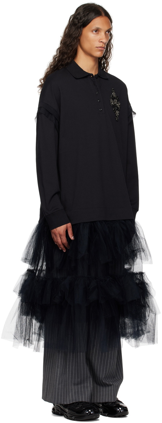 Simone Rocha Black Crystal Maxi Dress Simone Rocha
