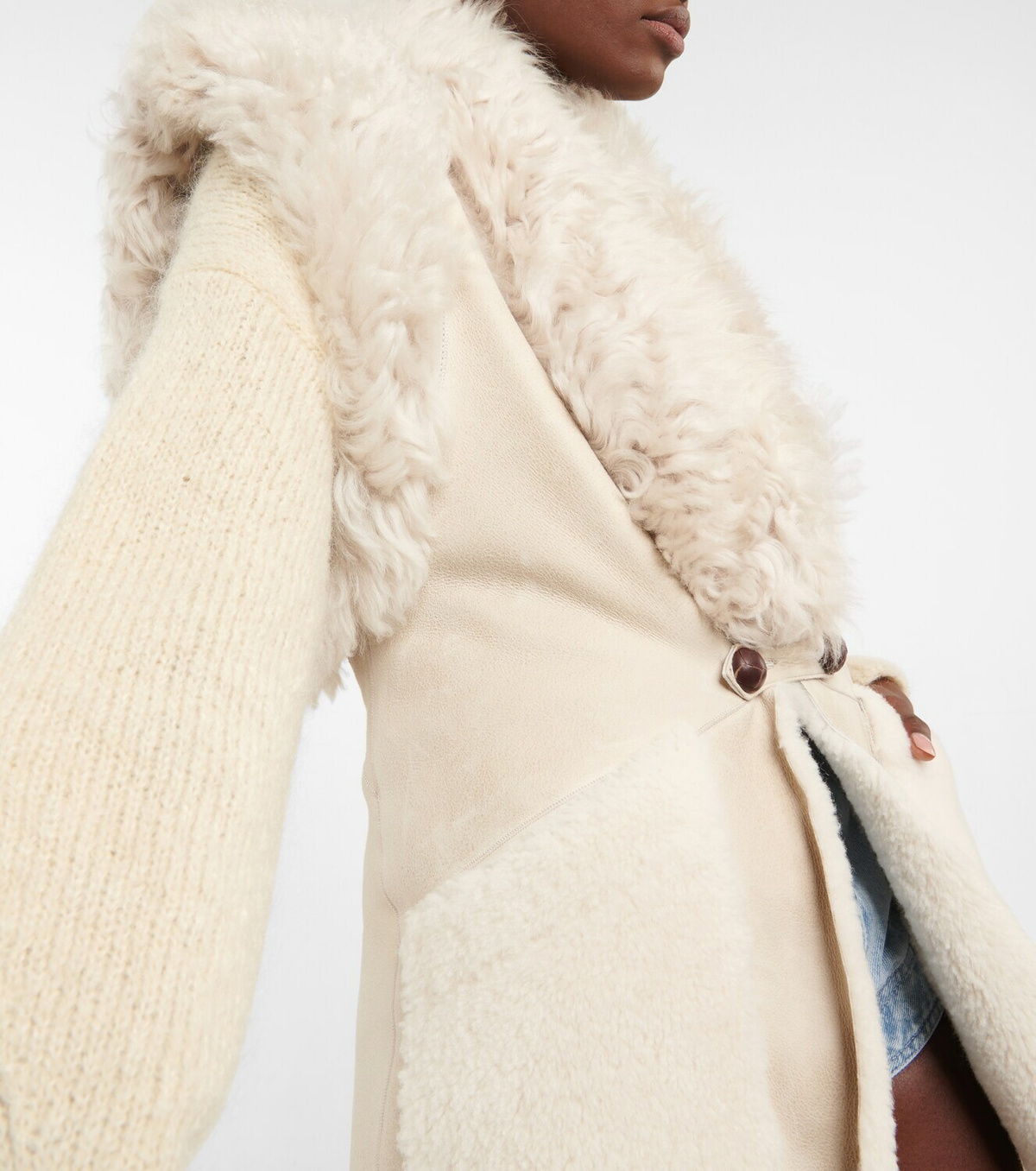 Isabel Marant Bryana sleeveless shearling jacket Isabel Marant