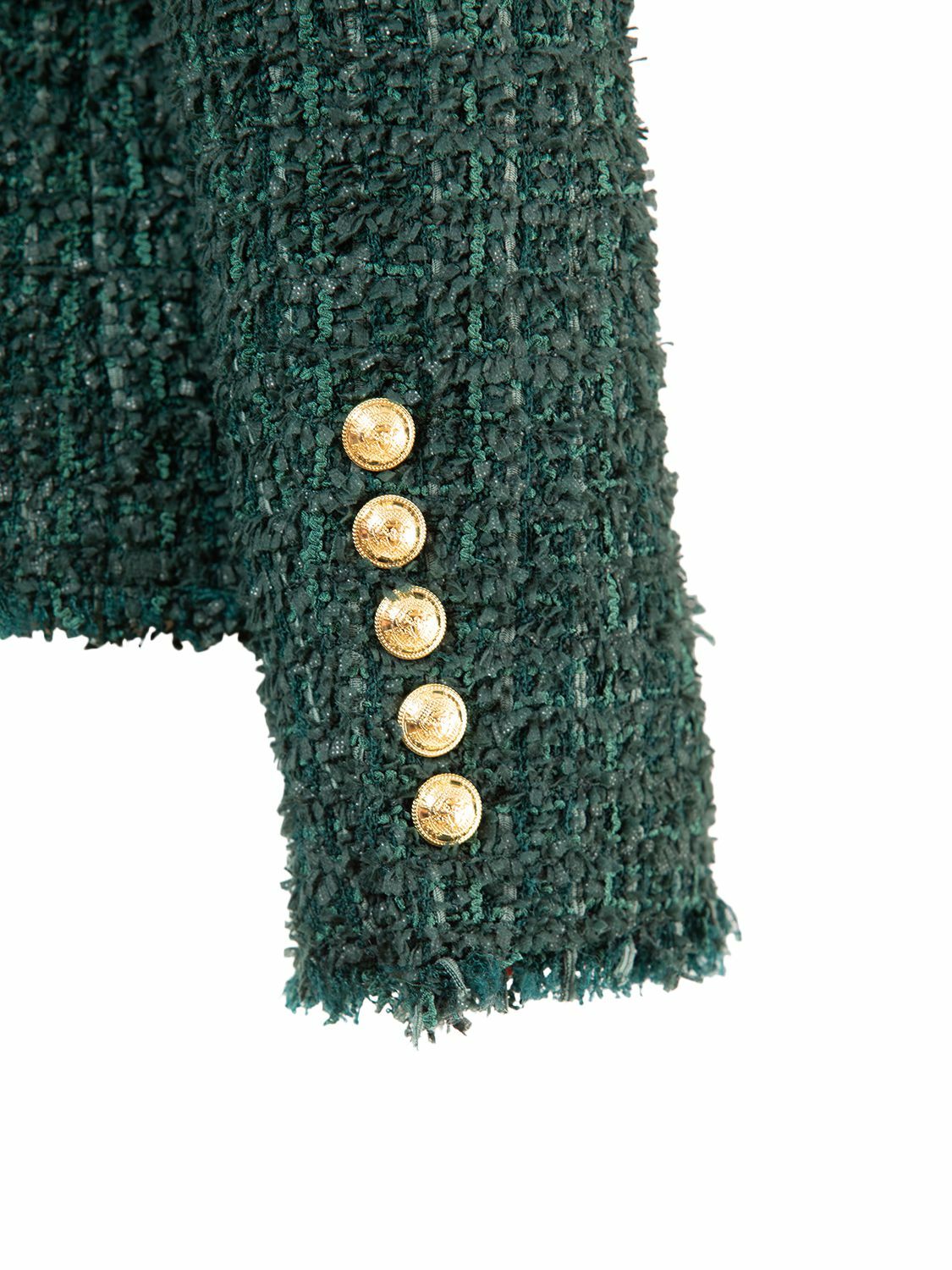 BALMAIN - Double Breasted Tweed Jacket Balmain