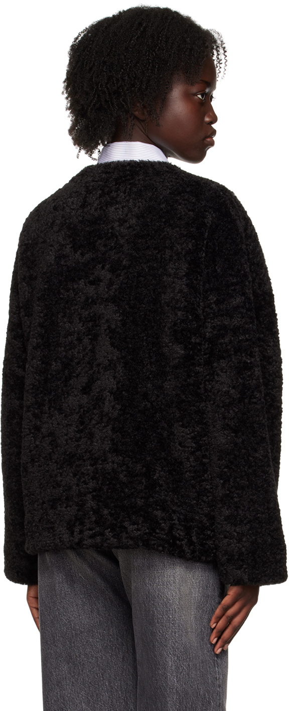 Stand Studio Black Rosie Faux-Fur Jacket Stand Studio