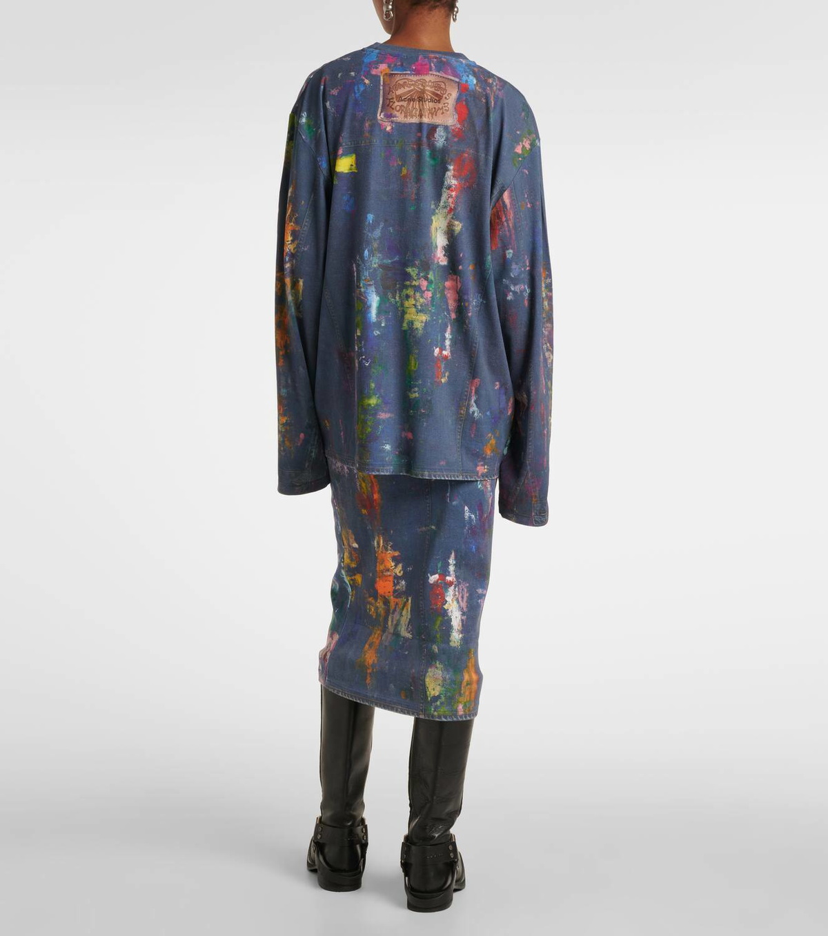 Acne Studios Edden printed cotton-blend T-shirt Acne Studios