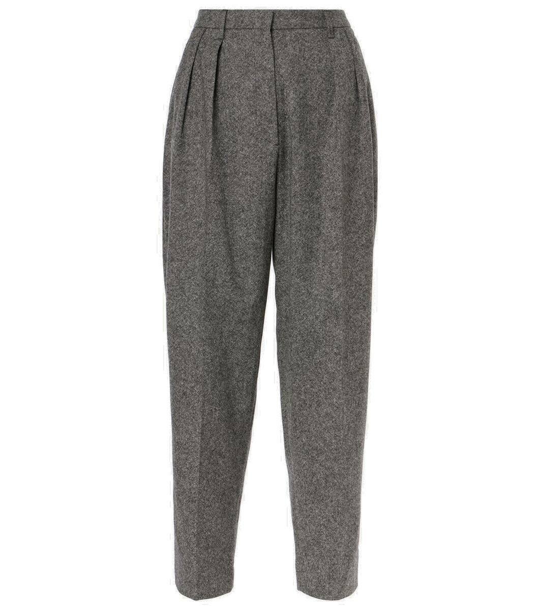 Altuzarra Emmett wool tweed tapered pants Altuzarra