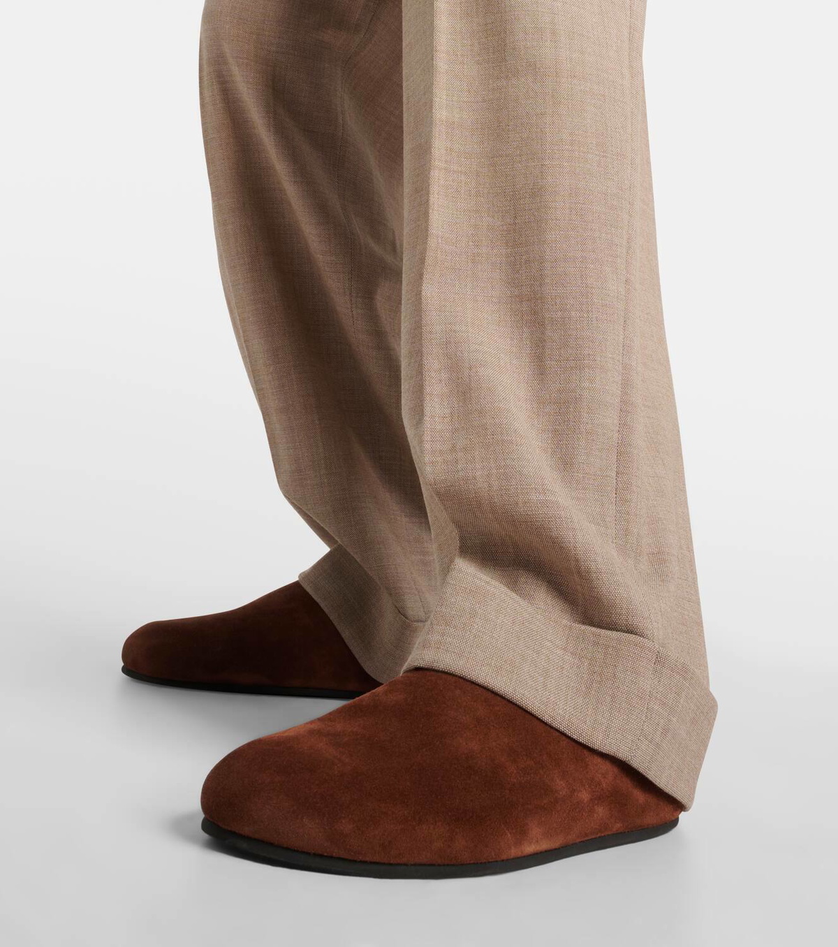 The Row Hugo suede mules The Row