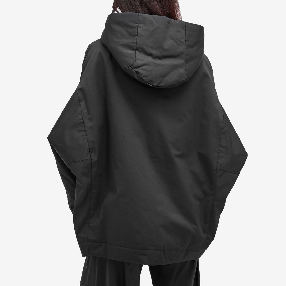Rick Owens DRKSHDW Women's Hooded Peter Jacket in Black Rick Rick Owens DRKSHDW Women's Hooded Peter Jacket in Black Rick