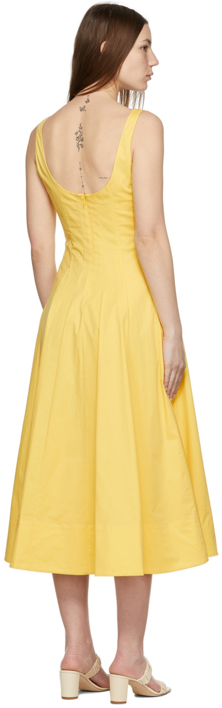 Staud Yellow Wells Dress Staud
