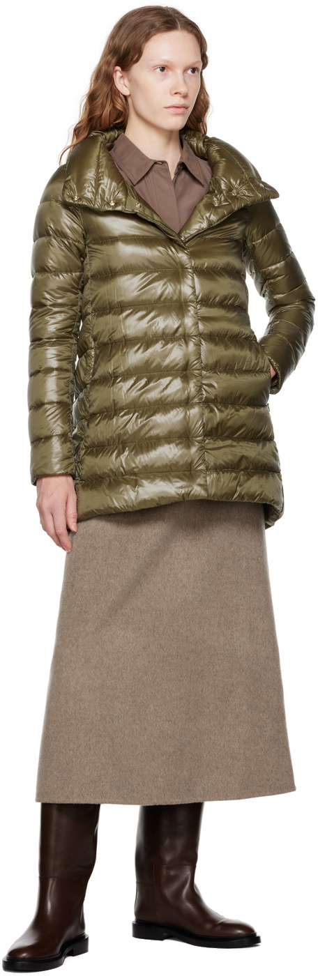 Herno Khaki Amelia Down Jacket Herno