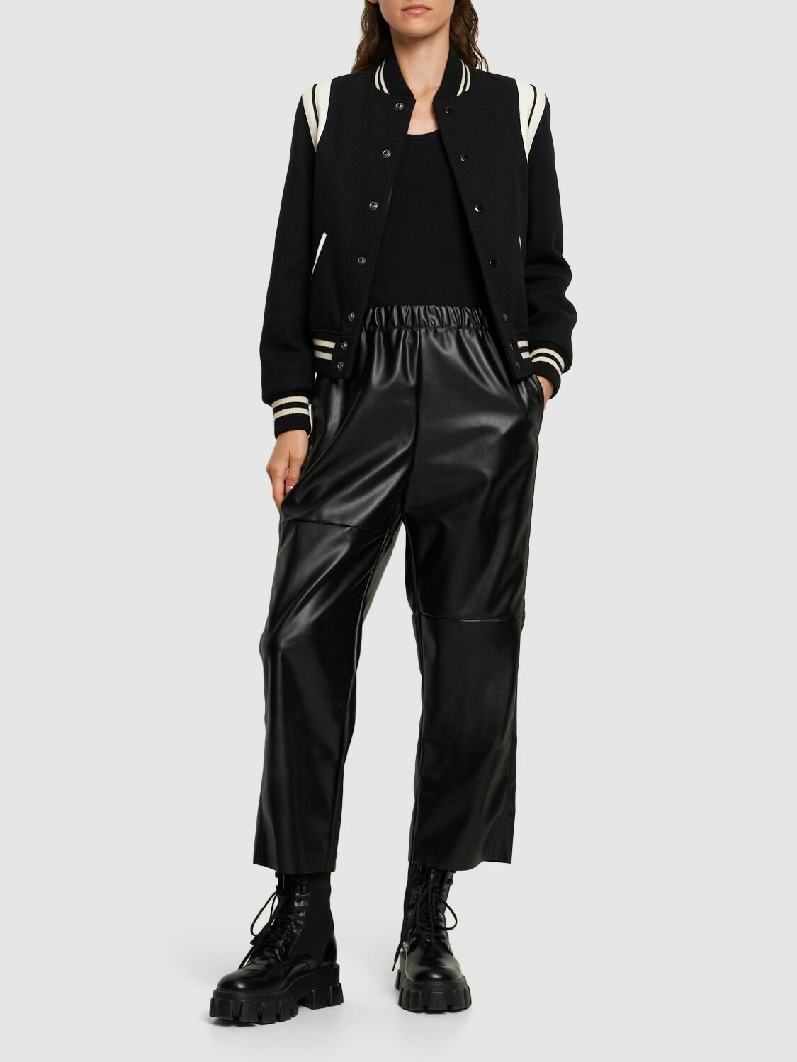MM6 MAISON MARGIELA - Faux Leather Pants MM6 Maison Margiela