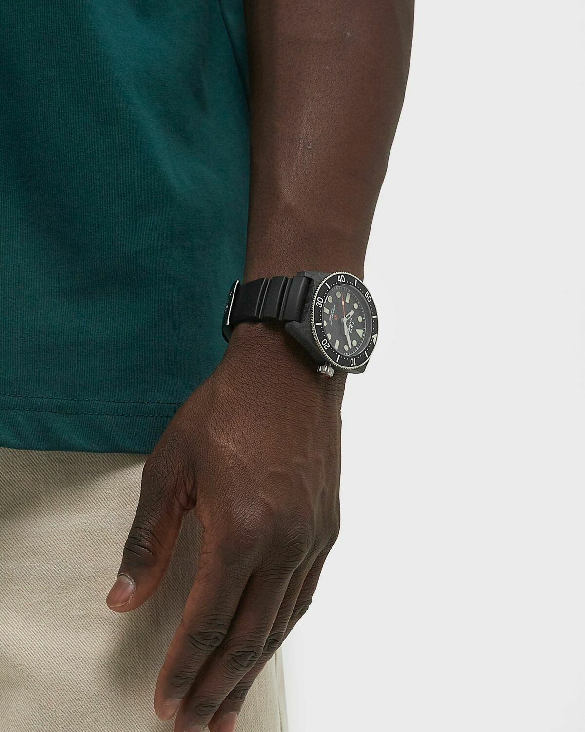 Timex Deep Water Reef 200 Composite Black Dial Black Rubber Strap 43mm ...