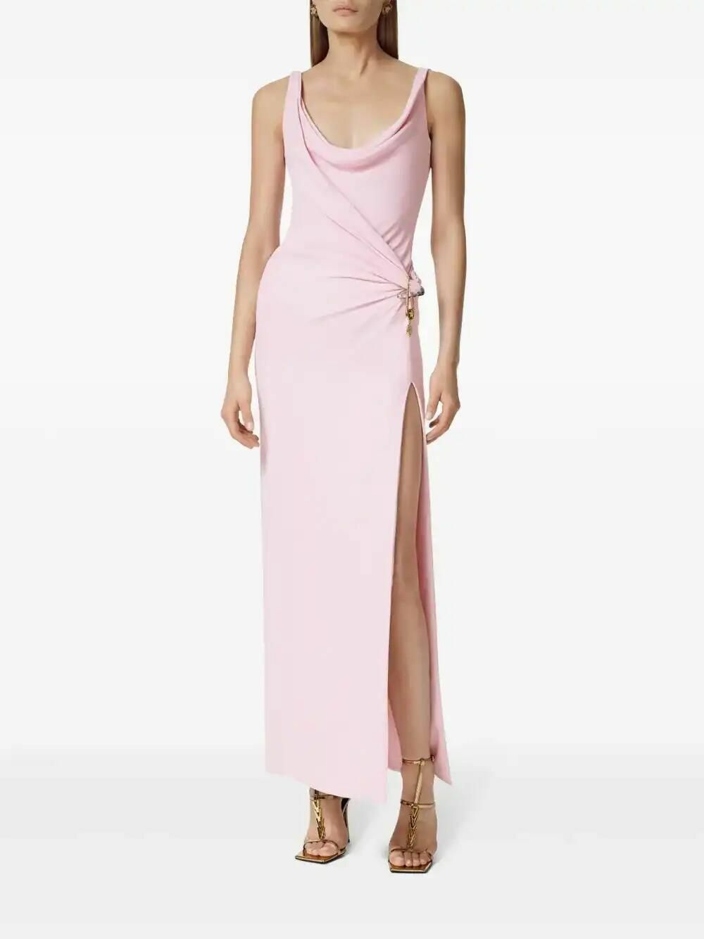 Versace Pink Safety Pin Dress Versace