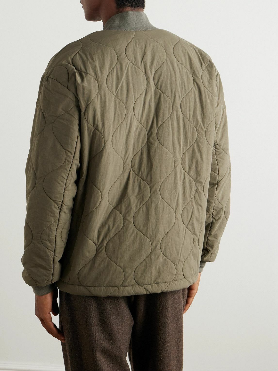 A Kind Of Guise - Amaru Quilted Shell Bomber Jacket - Green A Kind of Guise
