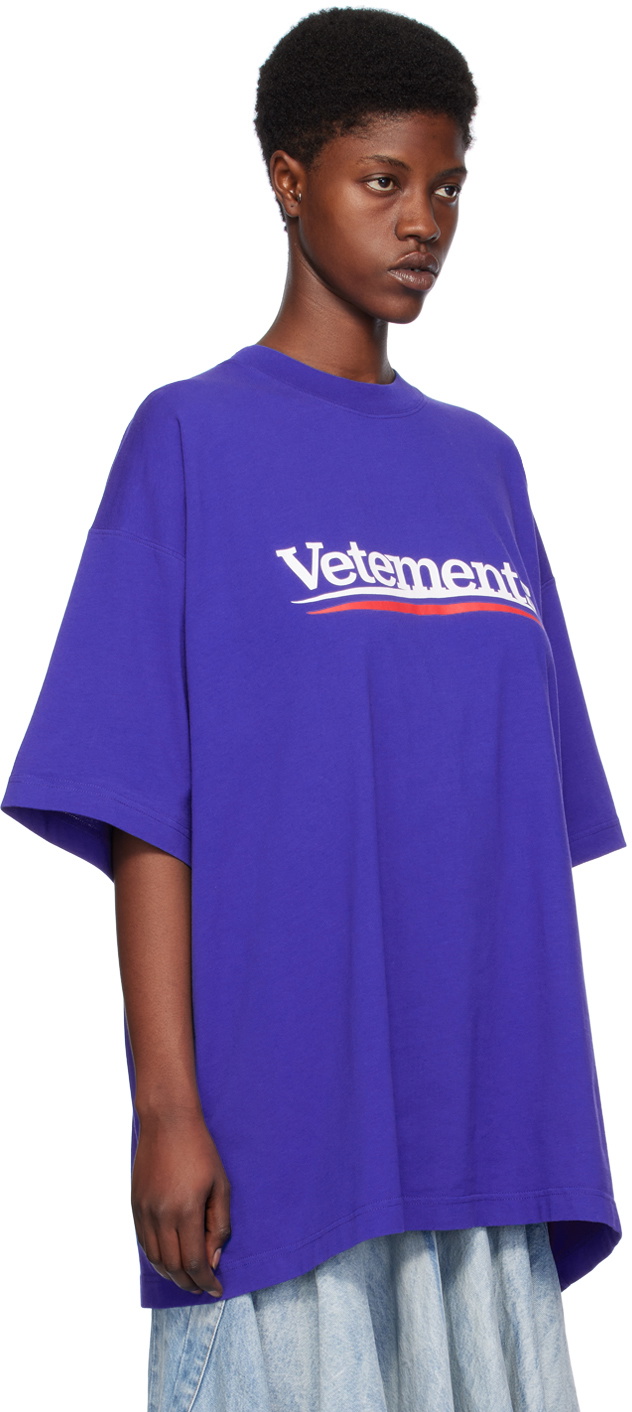 VETEMENTS Blue Campaign T-Shirt Vetements