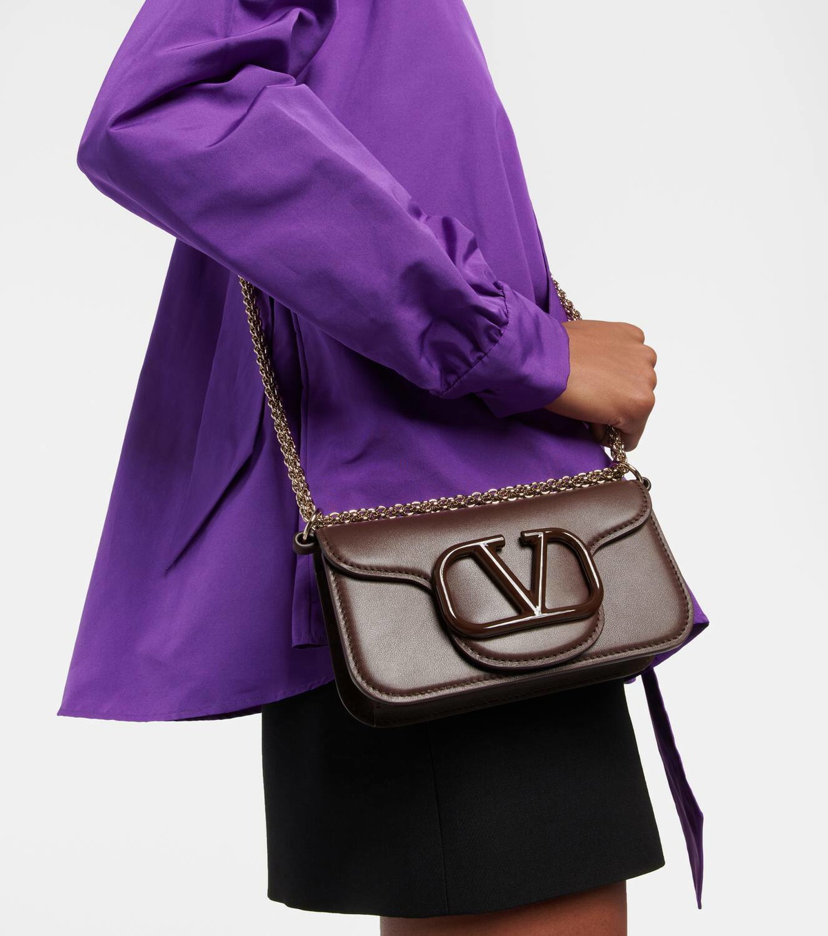 Valentino Garavani Locò Small leather shoulder bag Valentino Garavani