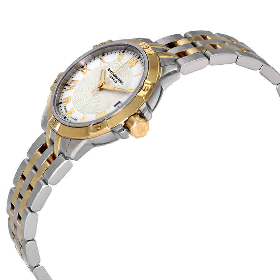 Raymond Weil Tango Quartz White Dial Two-tone Ladies Watch 5960-STP ...