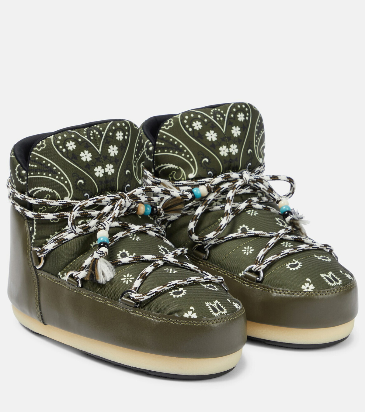 Alanui - Full Moon bandana-print boots Alanui