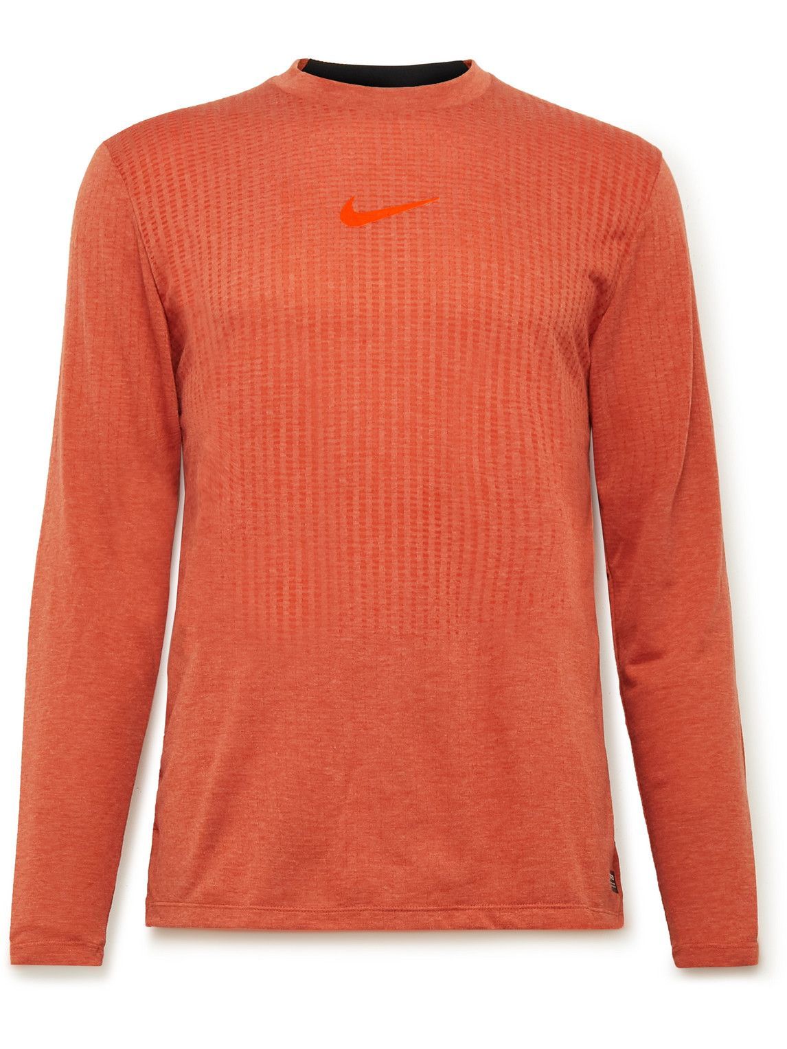 Nike Training - Pro Logo-Print Dri-FIT ADV Training Top - Orange Nike ...