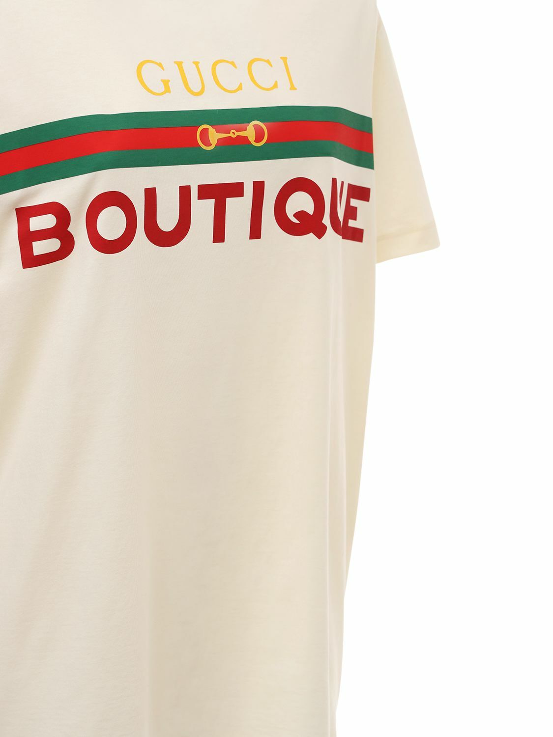 GUCCI - Printed Cotton Jersey T-shirt Gucci