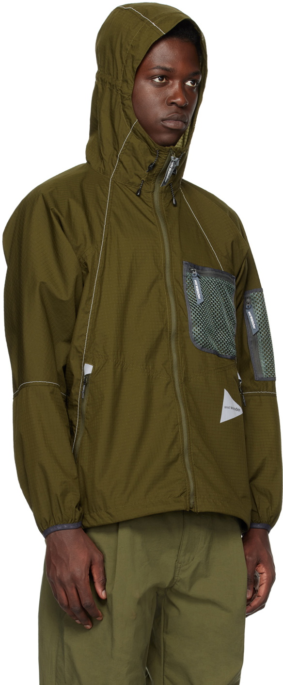 and wander Khaki Breath Jacket and Wander