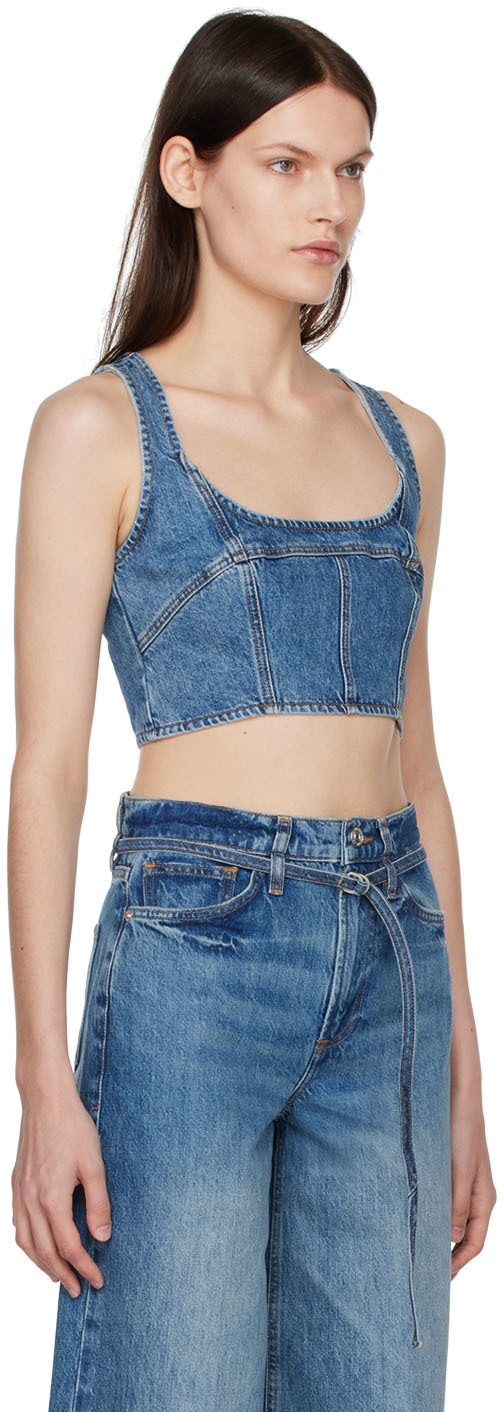 Frame Blue Denim Tank Top Frame Denim