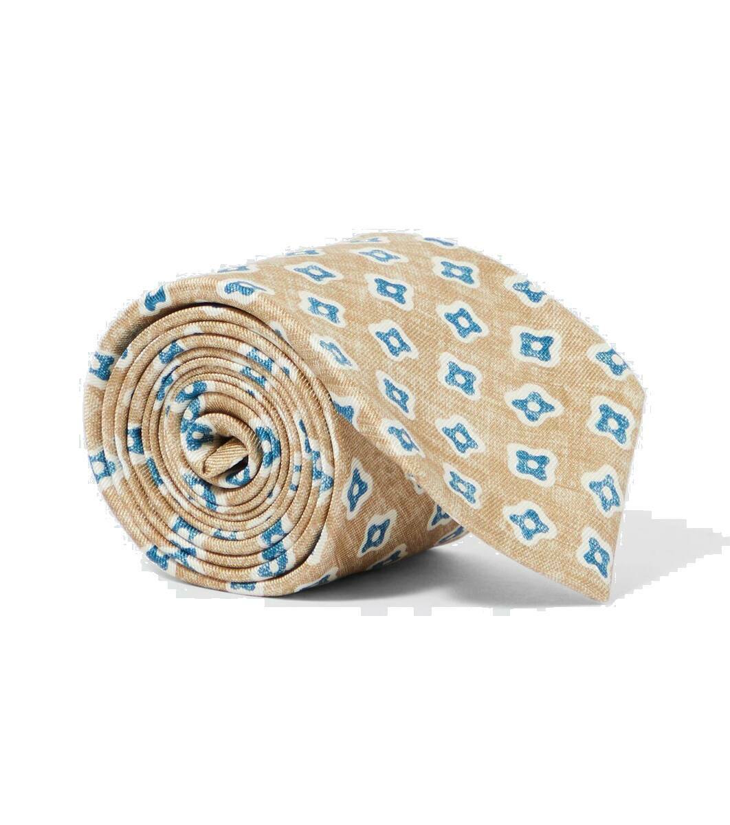 Kiton Jacquard silk tie Kiton