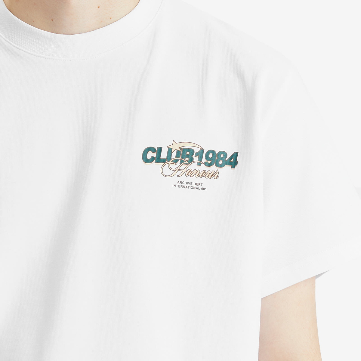 Club 1984 Men's Honour T-Shirt in White Club 1984
