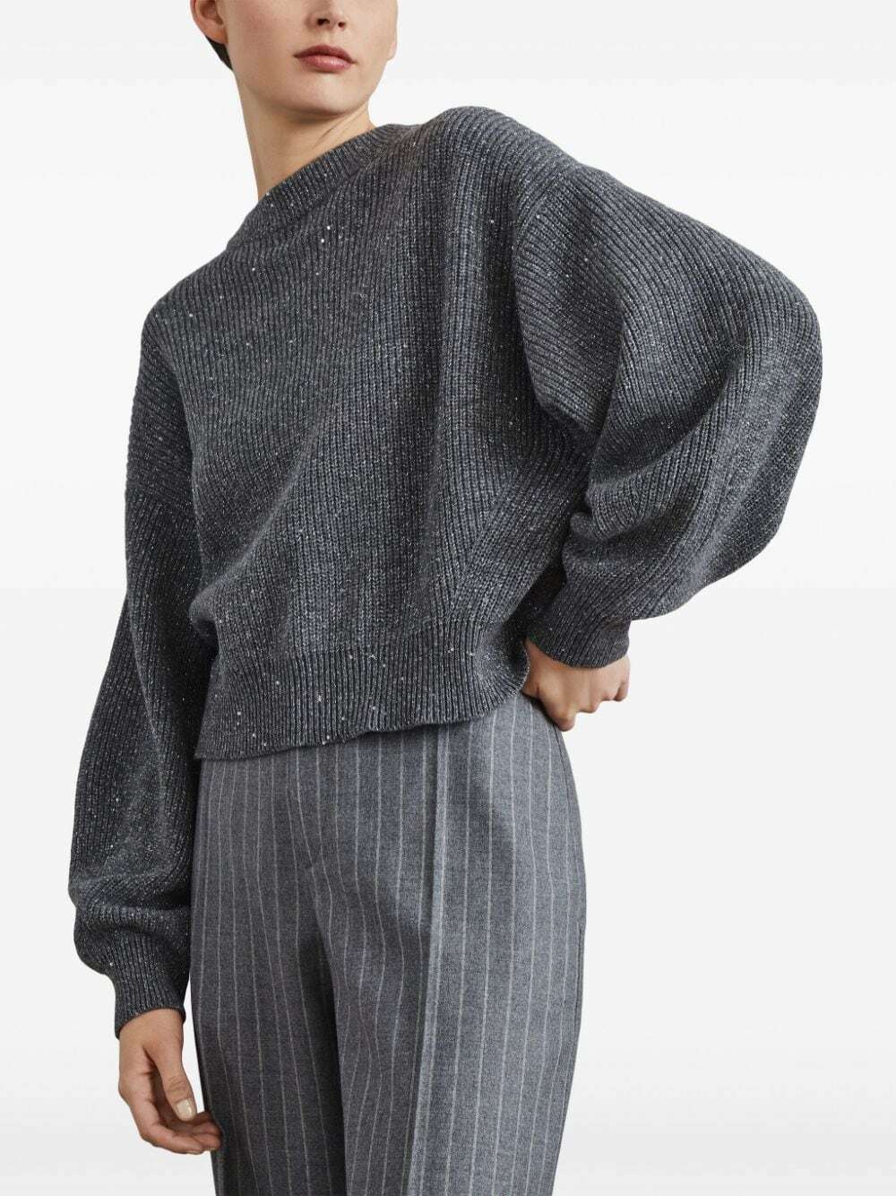 BRUNELLO CUCINELLI - Wool Crewneck Jumper Brunello Cucinelli