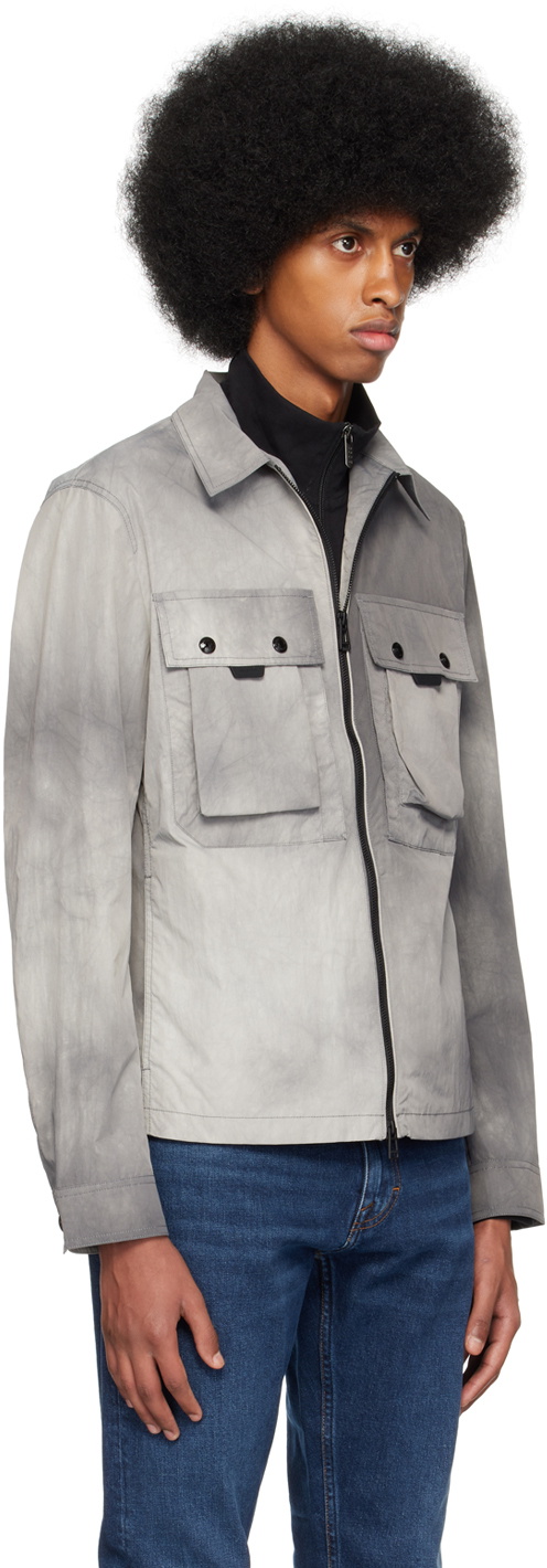 Belstaff Gray Tactical Jacket Belstaff