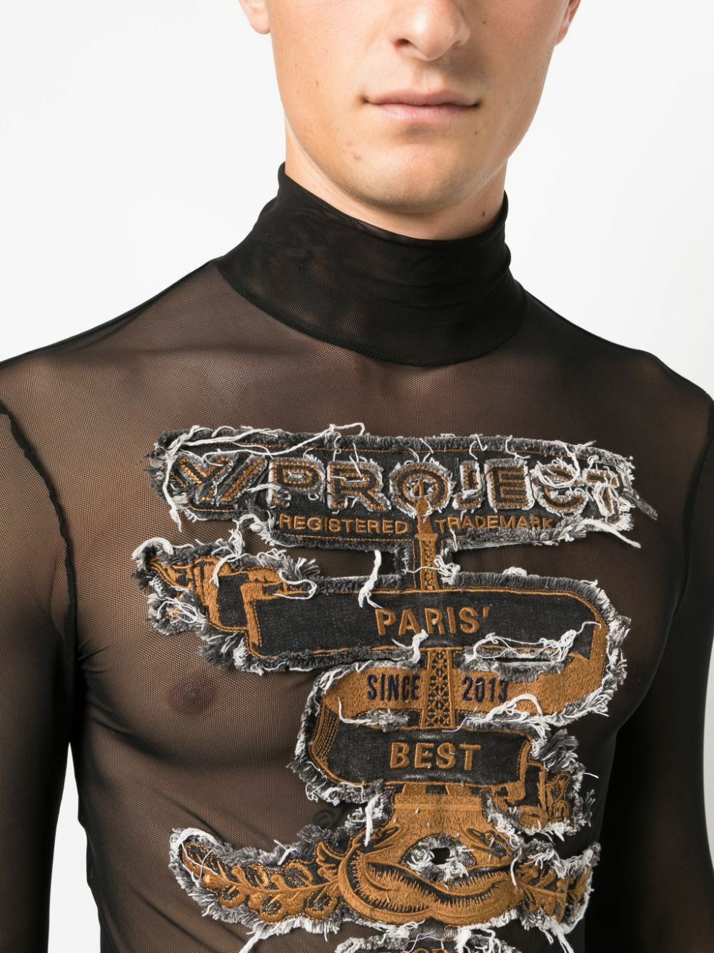 Y/PROJECT - Embroidered Sheer Top Y/Project