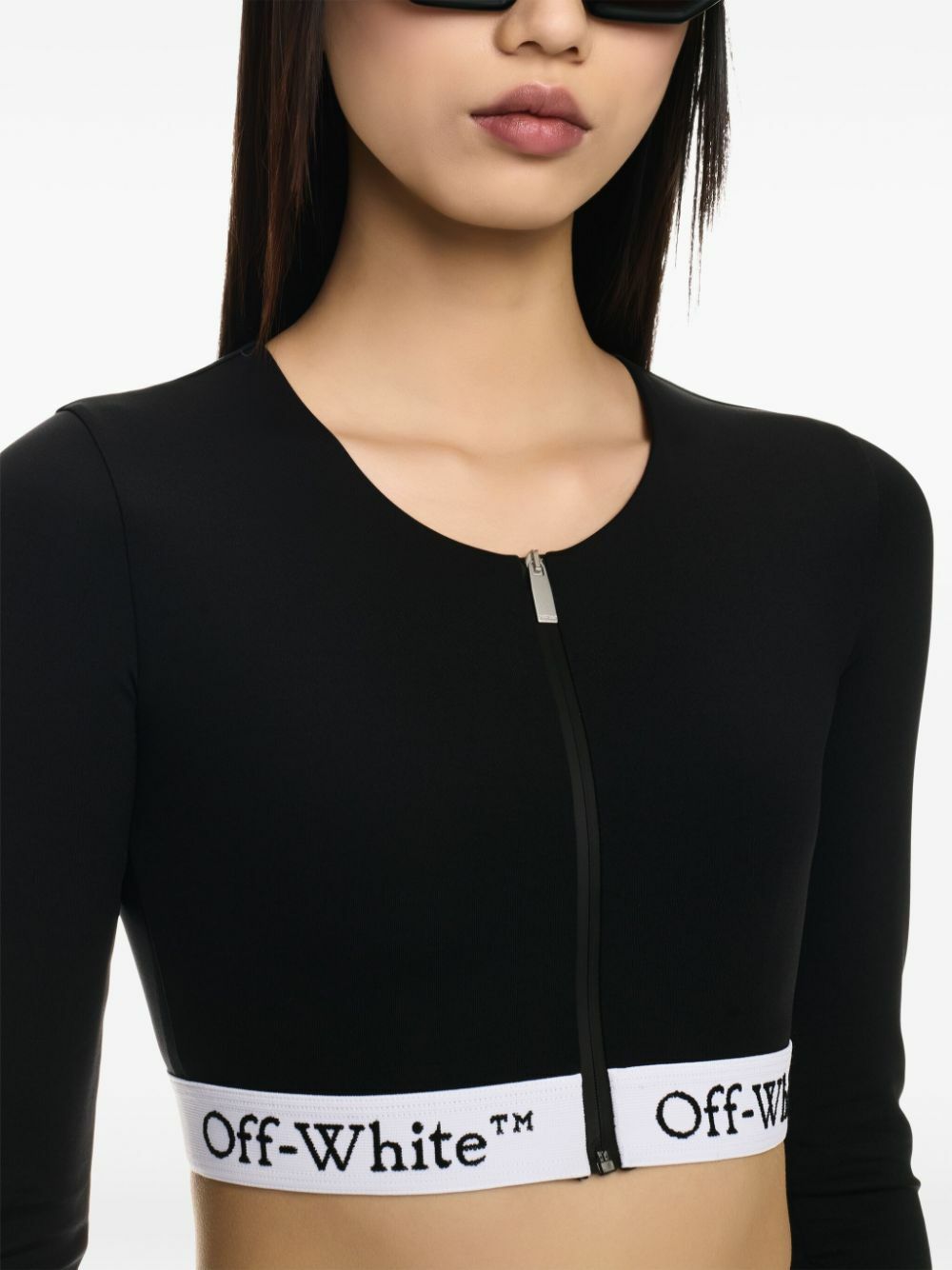 OFF-WHITE - Logo Cropped Top Off-White