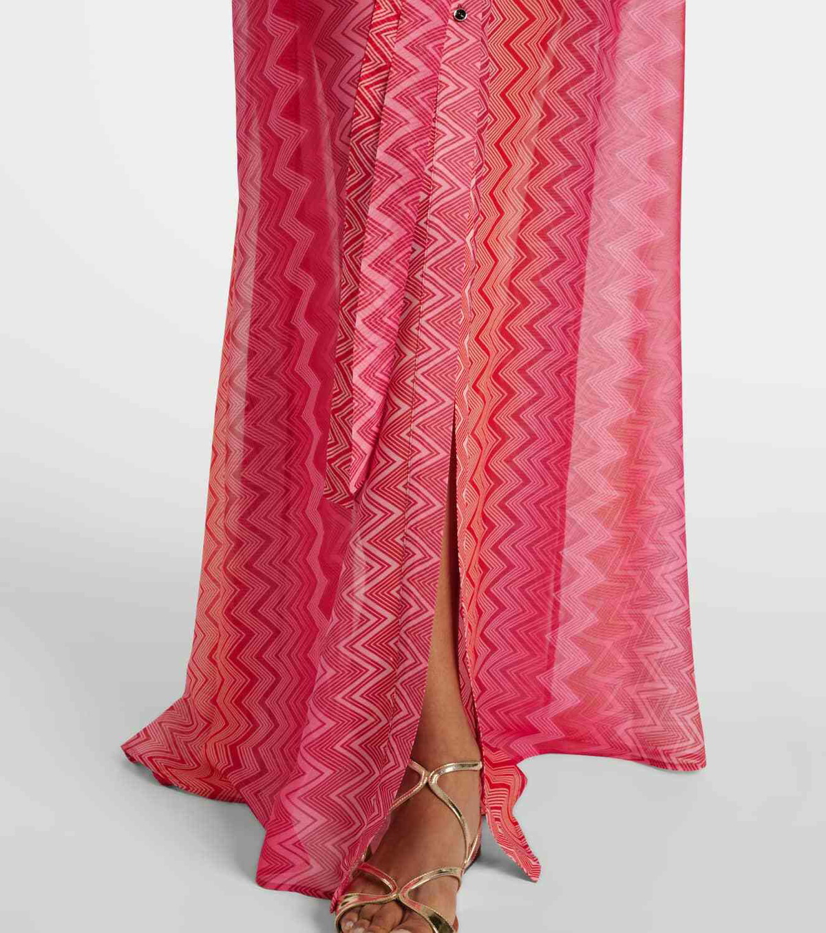 Missoni Chevron silk maxi skirt Missoni