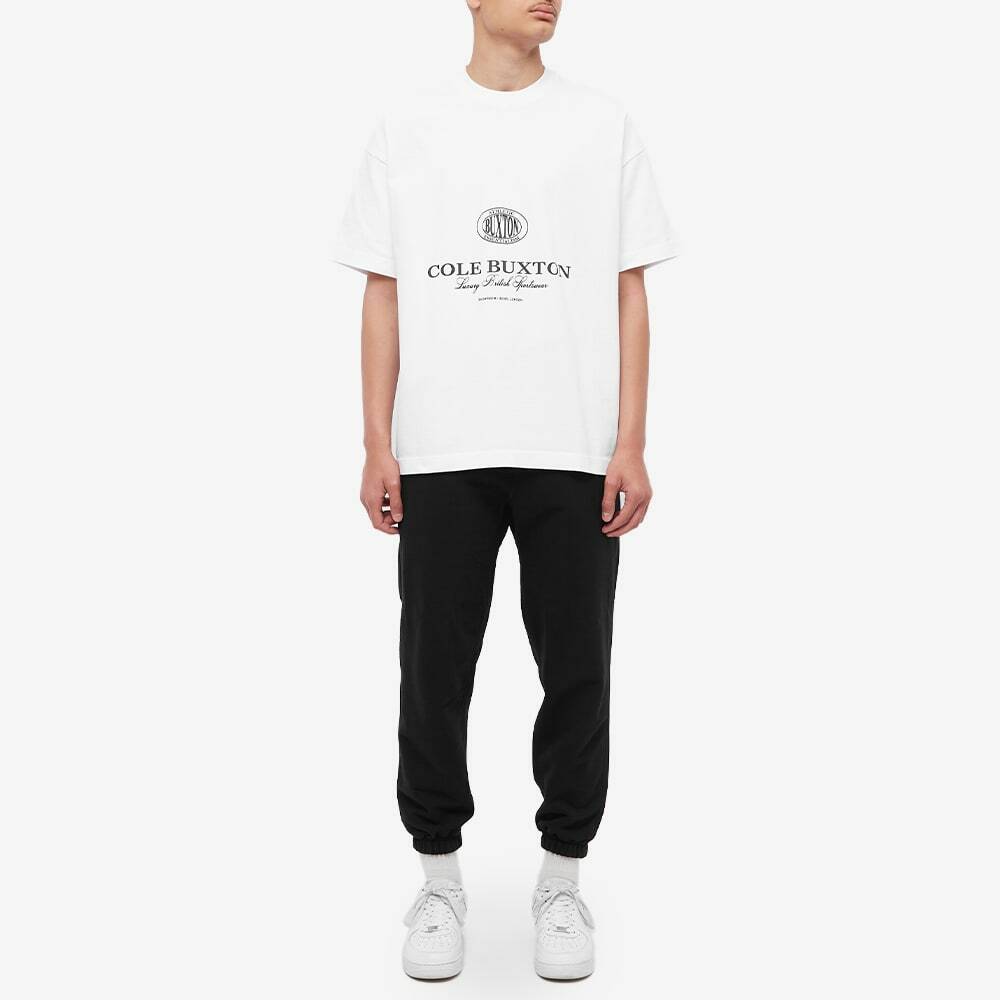 Cole Buxton Men's Crest Logo T-Shirt in White Cole Buxton