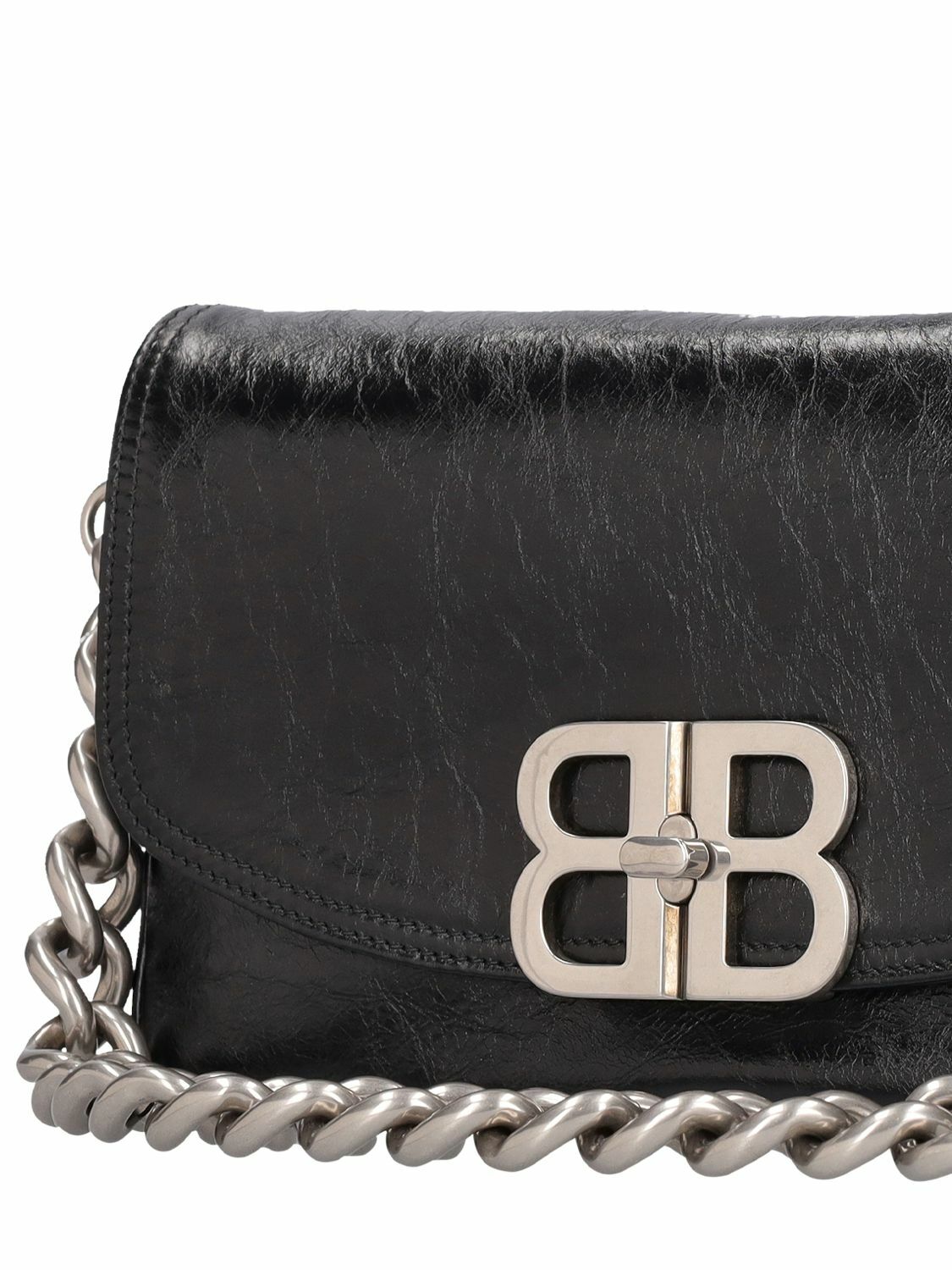 BALENCIAGA - Small Bb Soft Leather Shoulder Bag Balenciaga