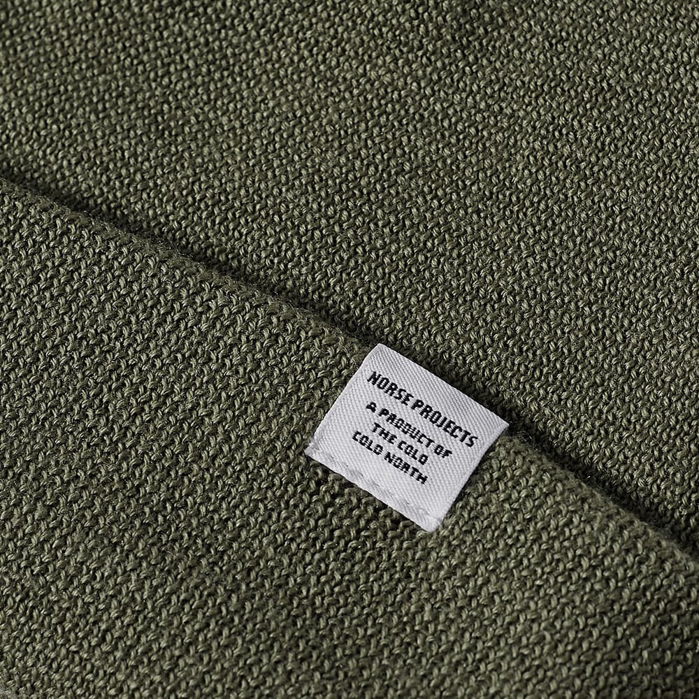 Norse Projects Men's Top Tech Beanie in Ivy Green Norse Projects