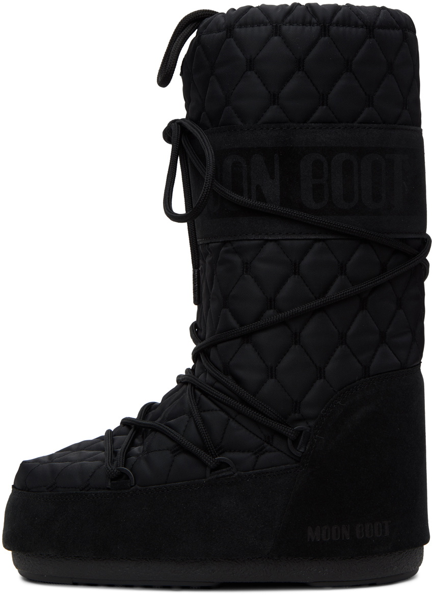 Moon Boot Black Icon Quilted Boots Moon Boot