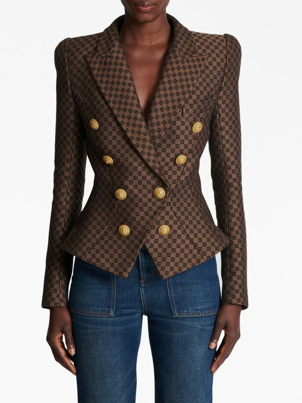 BALMAIN - Monogram Jacquard Jacket Balmain