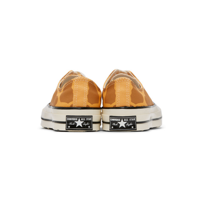 Converse Brown and Yellow Giraffe Chuck 70 OX Low Sneakers Converse
