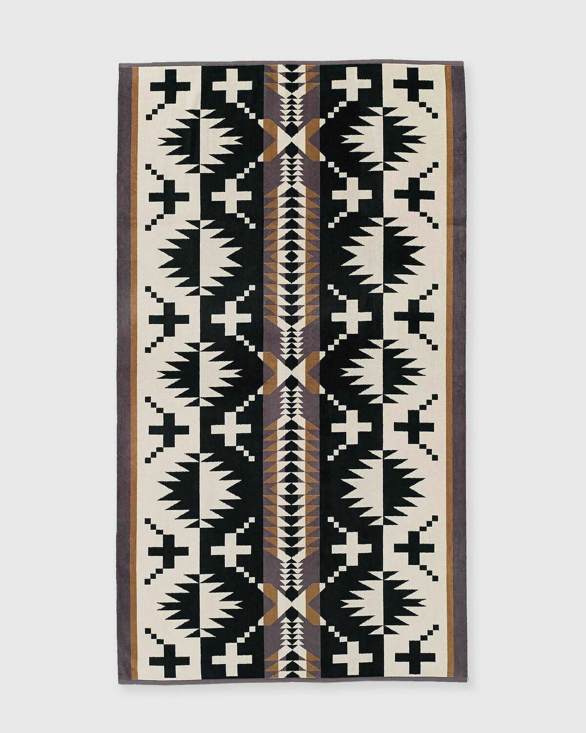 Pendleton Oversized Jacquard Spa Towel Black/White Bathing Pendleton