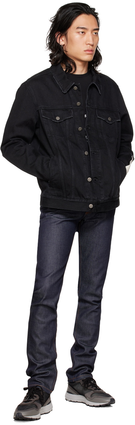 Golden Goose Black Distressed Denim Jacket Golden Goose Deluxe Brand