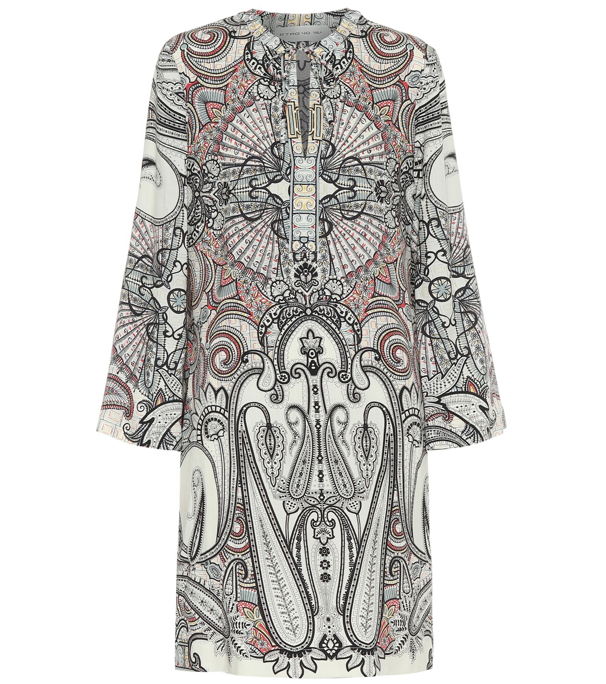 Etro - Printed wool and silk minidress Etro