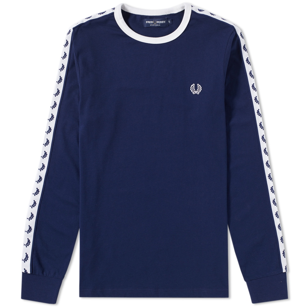 Fred Perry Long Sleeve Taped Ringer Tee Fred Perry