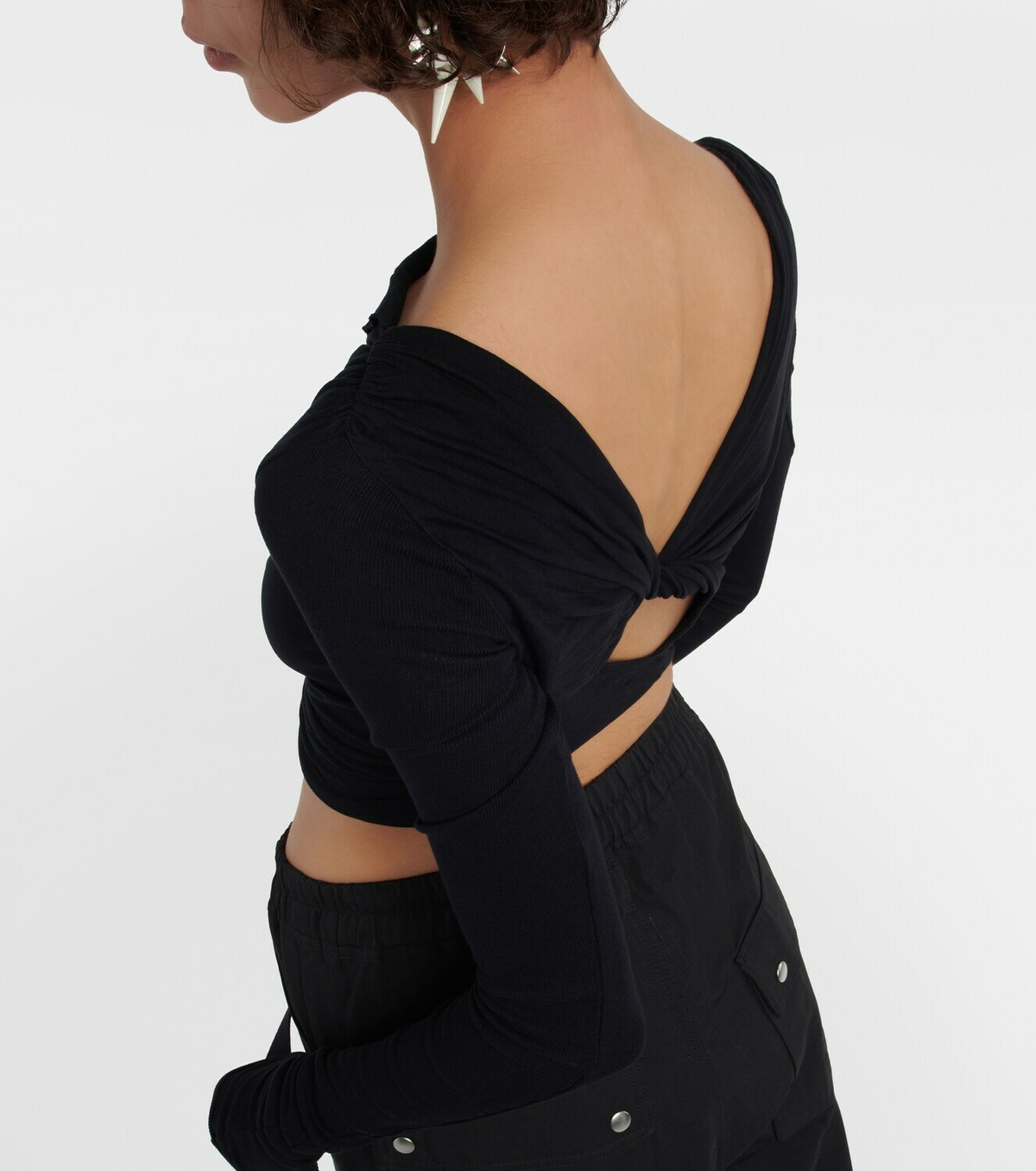 Rick Owens - Draped crop top Rick Owens