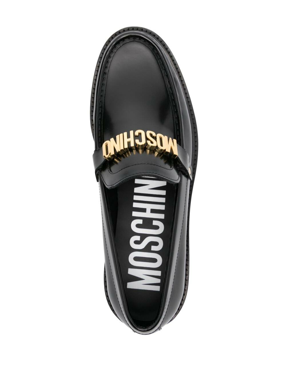 MOSCHINO - Leather Moccasin Moschino