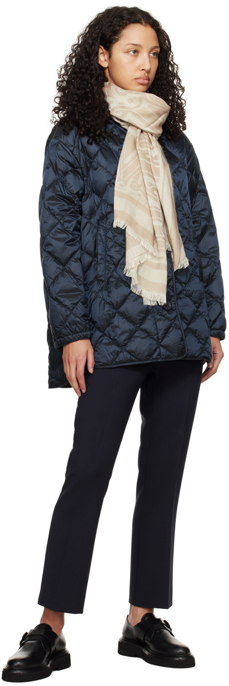 Max Mara Navy Csoft Down Jacket Max Mara