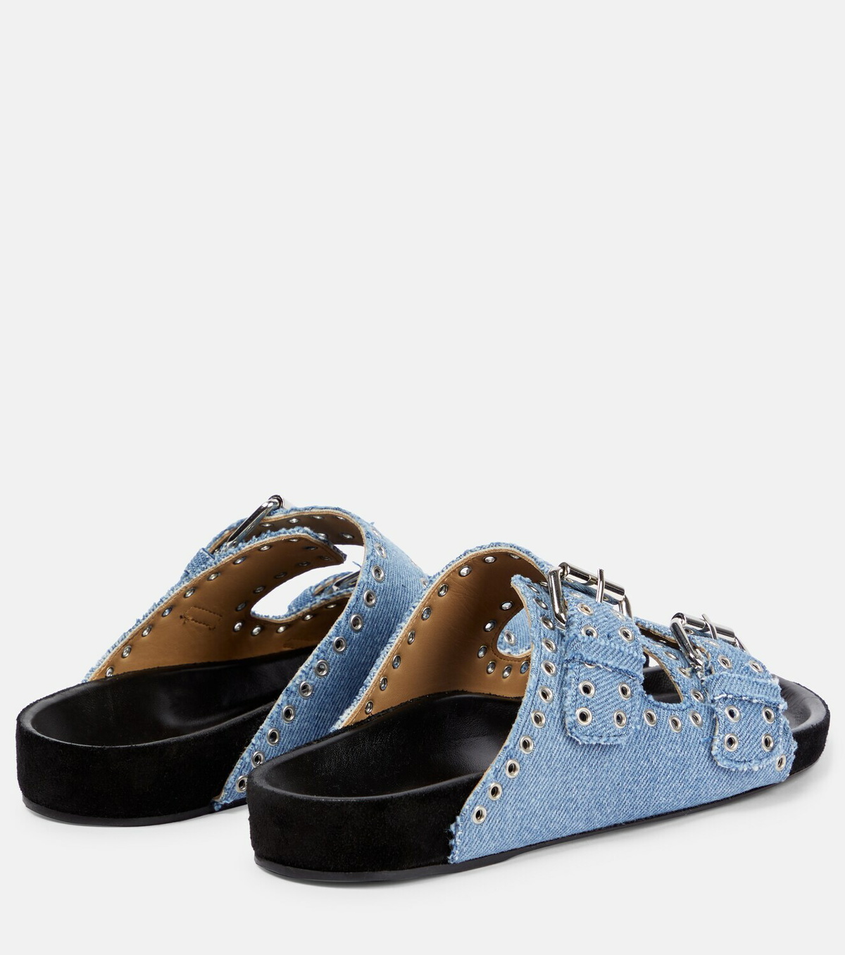 Isabel Marant - Lennyo embellished denim sandals Isabel Marant