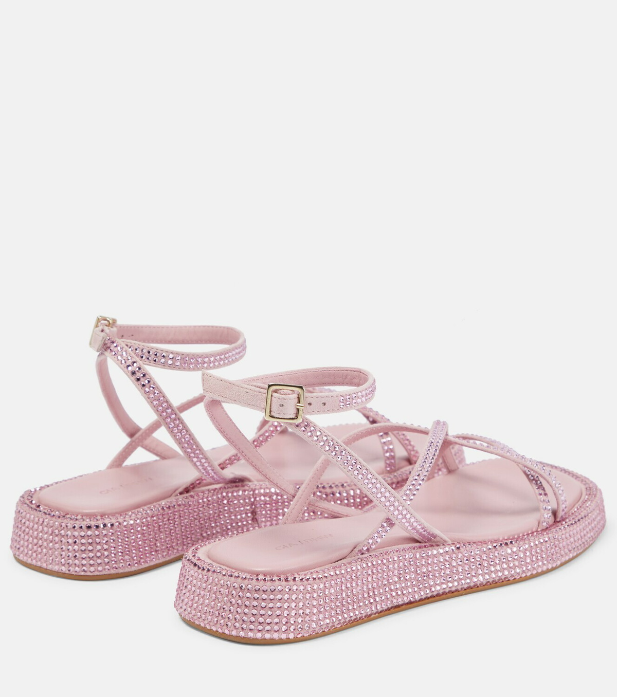 Gia Borghini - Gia/Rhw Rosie embellished leather 16 S sandals Gia Borghini